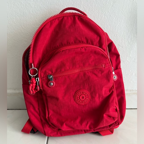 Kipling | Bags | Kipling Seoul Small Tablet Backpack In Red | Poshmark